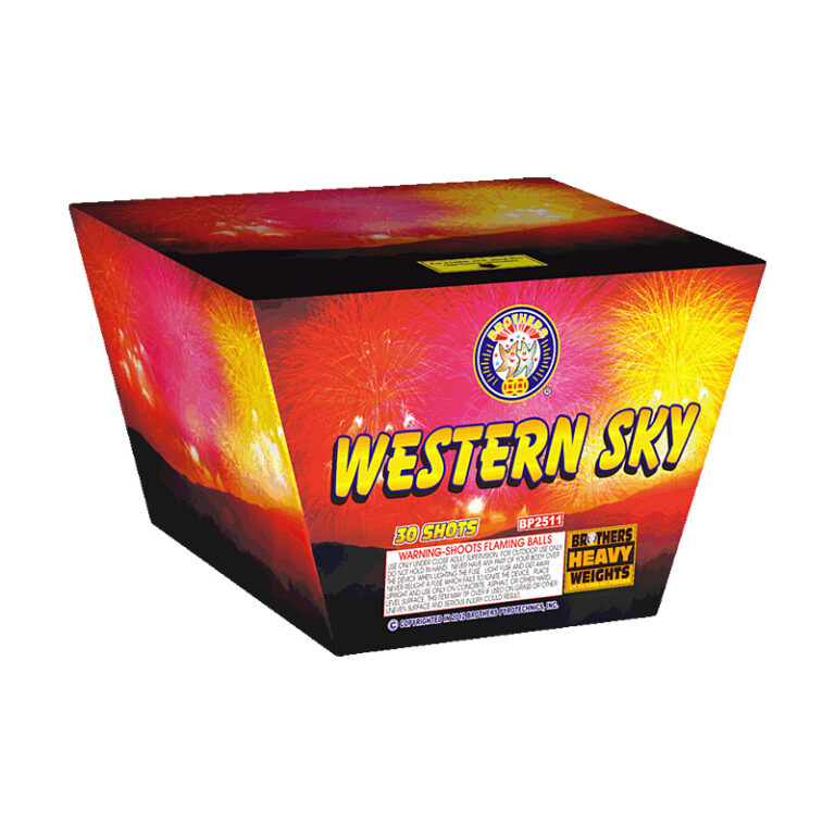 Western Sky 500g Cake Fireworks - Rocket Fireworks