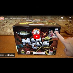 Man Cave 500g Cake Fireworks - Rocket Fireworks