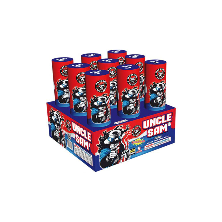 Uncle Sam Fireworks 500g 9 Shots - Rocket Fireworks