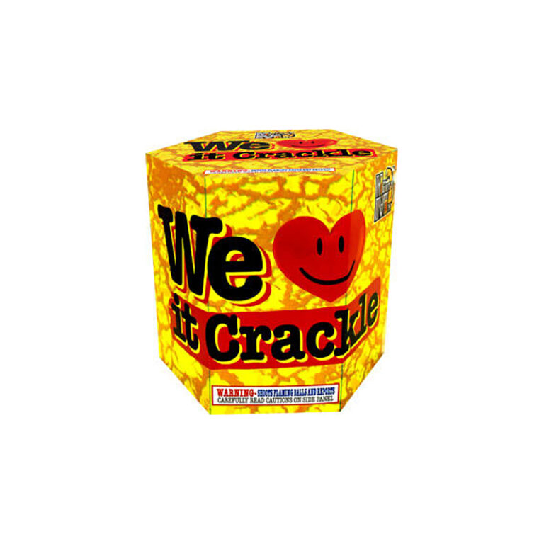 We Love It Crackle 200g Cake Fireworks - Rocket Fireworks